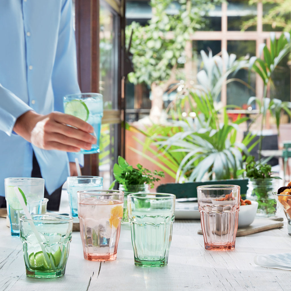 Rock Bar 12.5 oz. Beverage Stackable Drinking Glasses (Set of 6 ...
